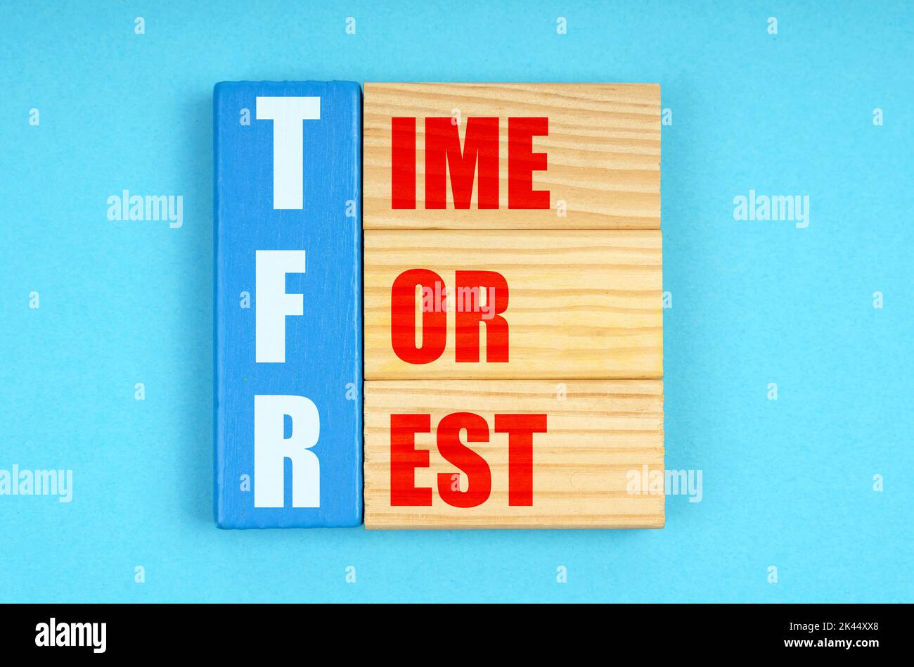 Medicine concept. On a blue background, wooden plaques with the ...