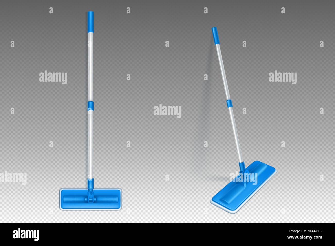 Mop or swab household cleaning equipment isolated on transparent ...