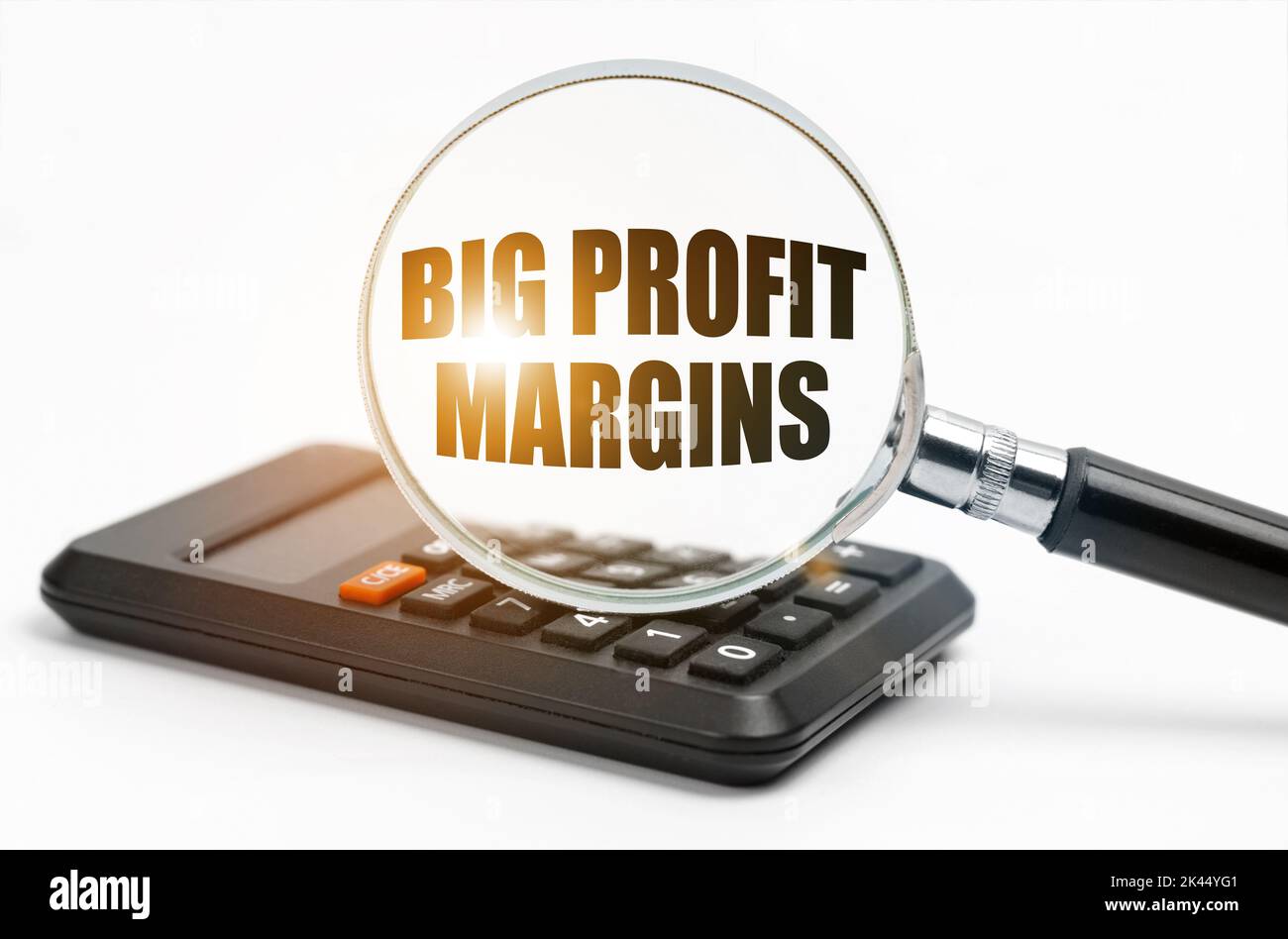 Business and finance concept. On the table is a calculator and a ...