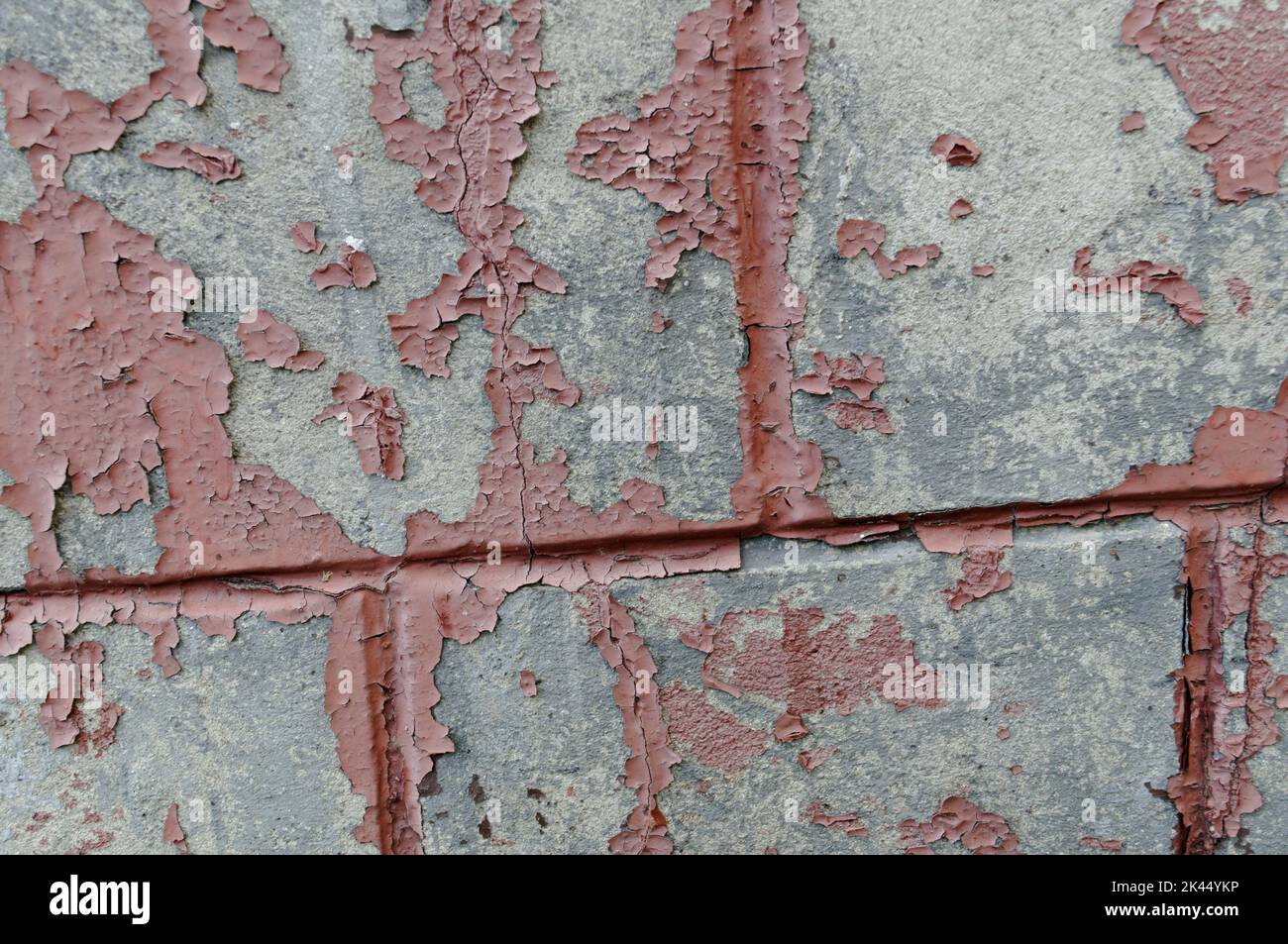 Brick Wall Peeling Paint - Stock Image Stock Photo - Alamy