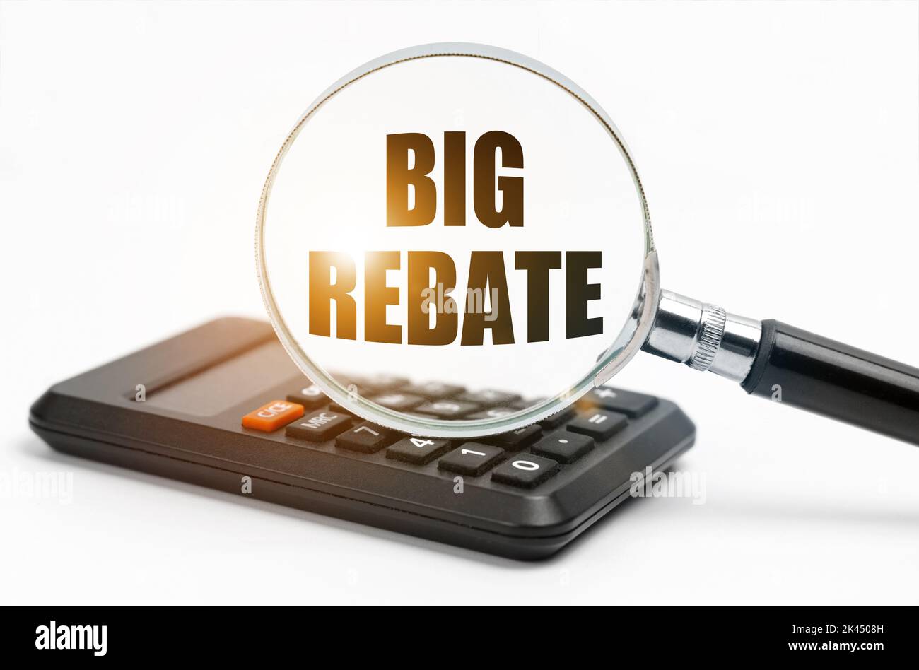 Business and finance concept. On the table is a calculator and a ...