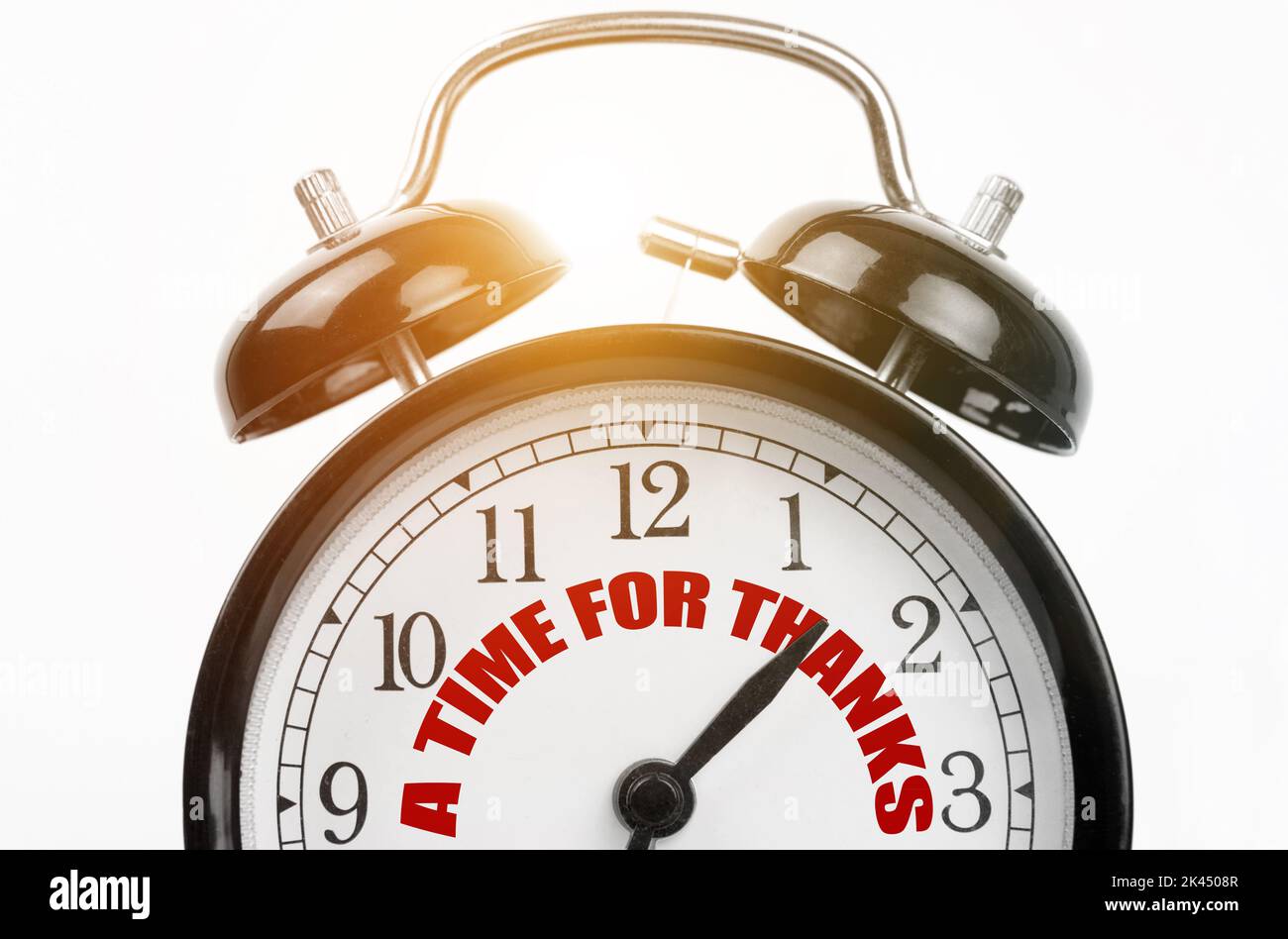 Finance and business concept. On the dial of the alarm clock the ...