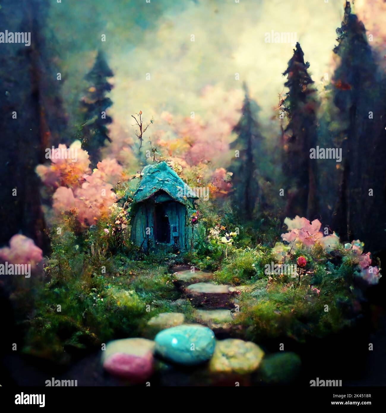 Enchanted woods digital hi-res stock photography and images - Alamy