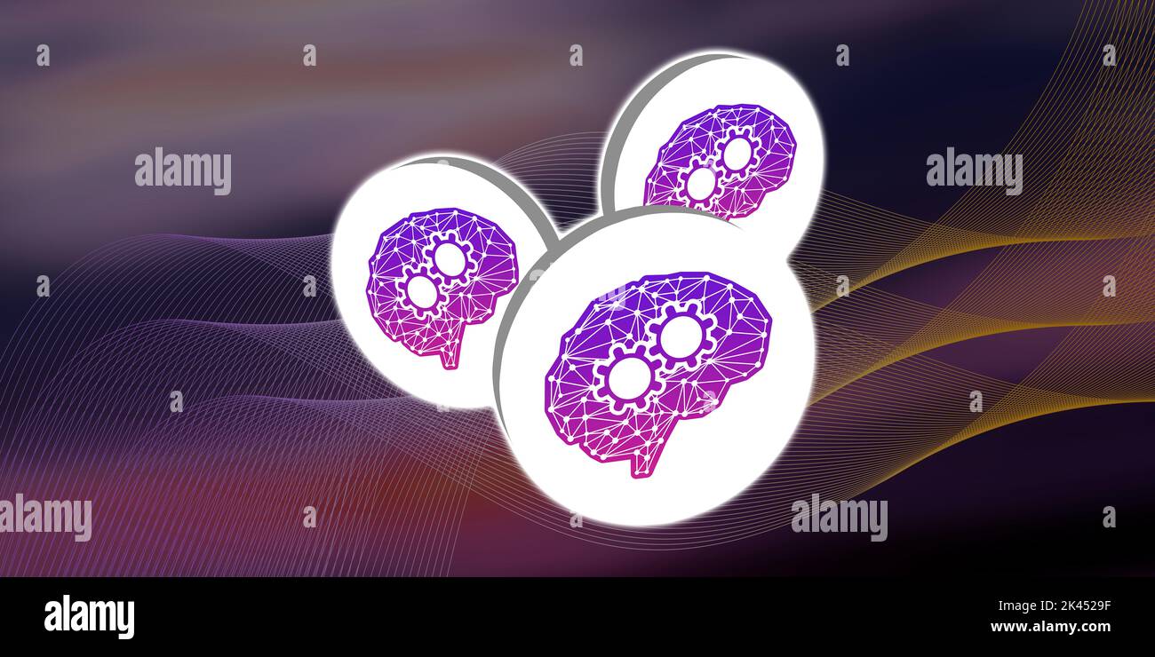 Illustration of a deep learning concept Stock Photo - Alamy