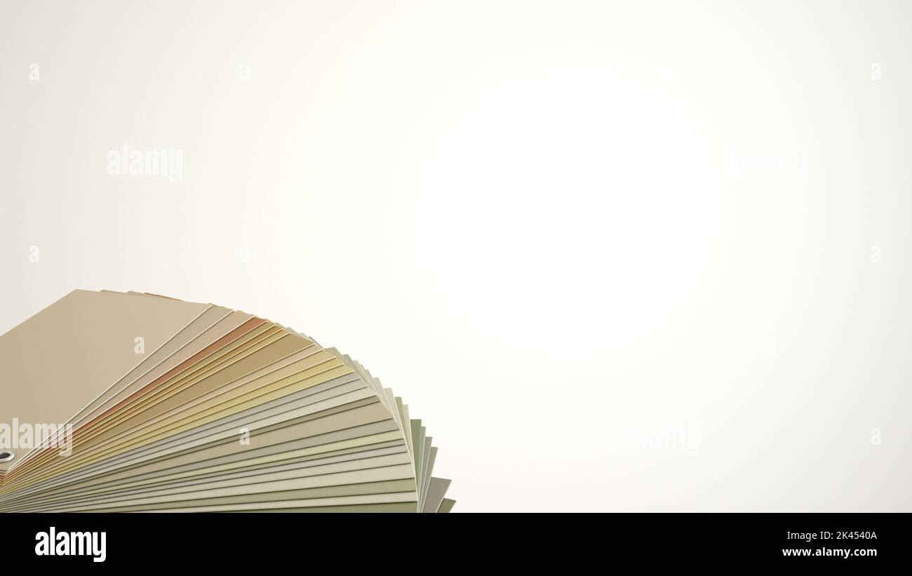 Color palette close up samples. Paint selection catalog. CMYK, RGB ...