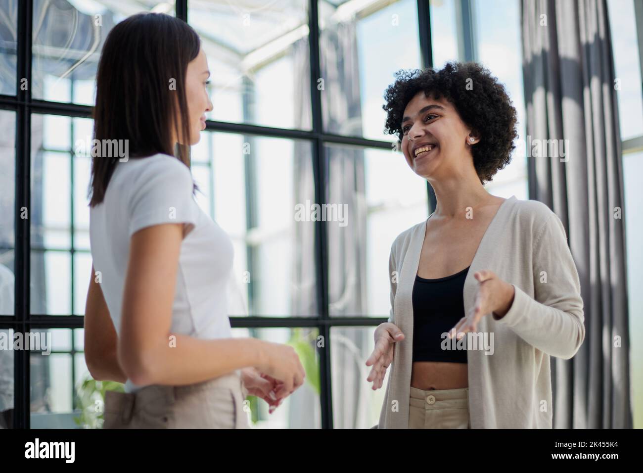 Horizontal female manager sitting hi-res stock photography and images ...