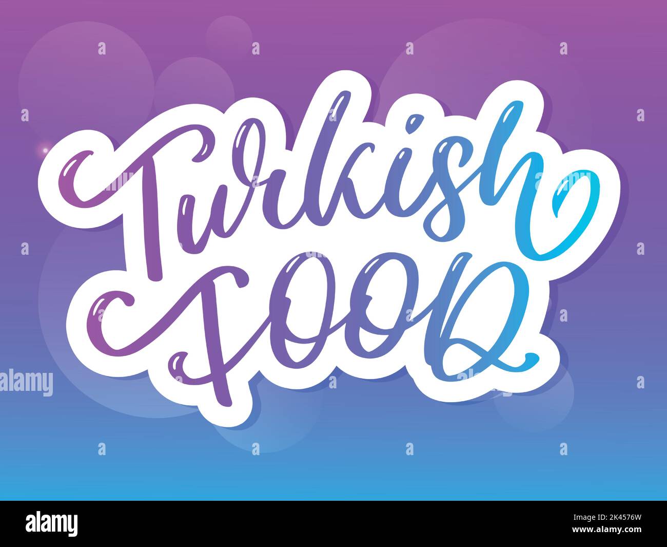 Turkish food letter. Design element. Traditional design. Vector ...