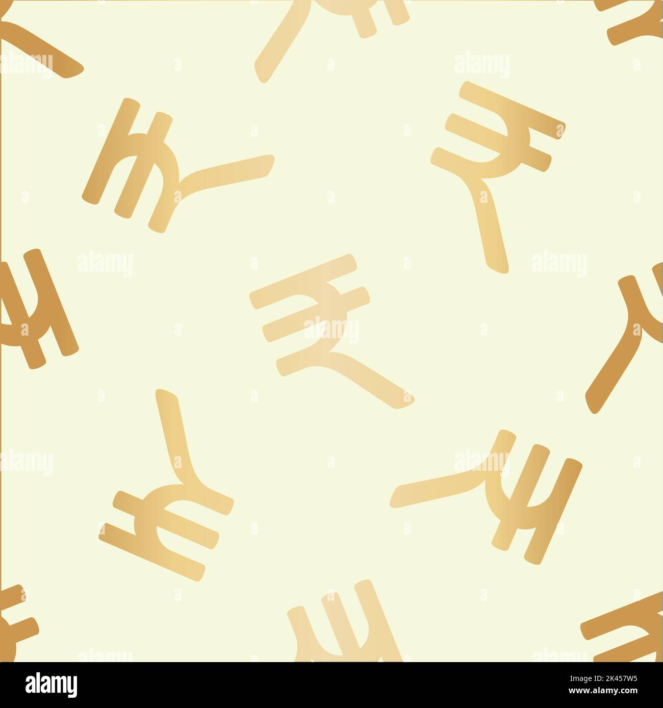 Indian rupee symbol vector pattern seamless background. Gold foil ...