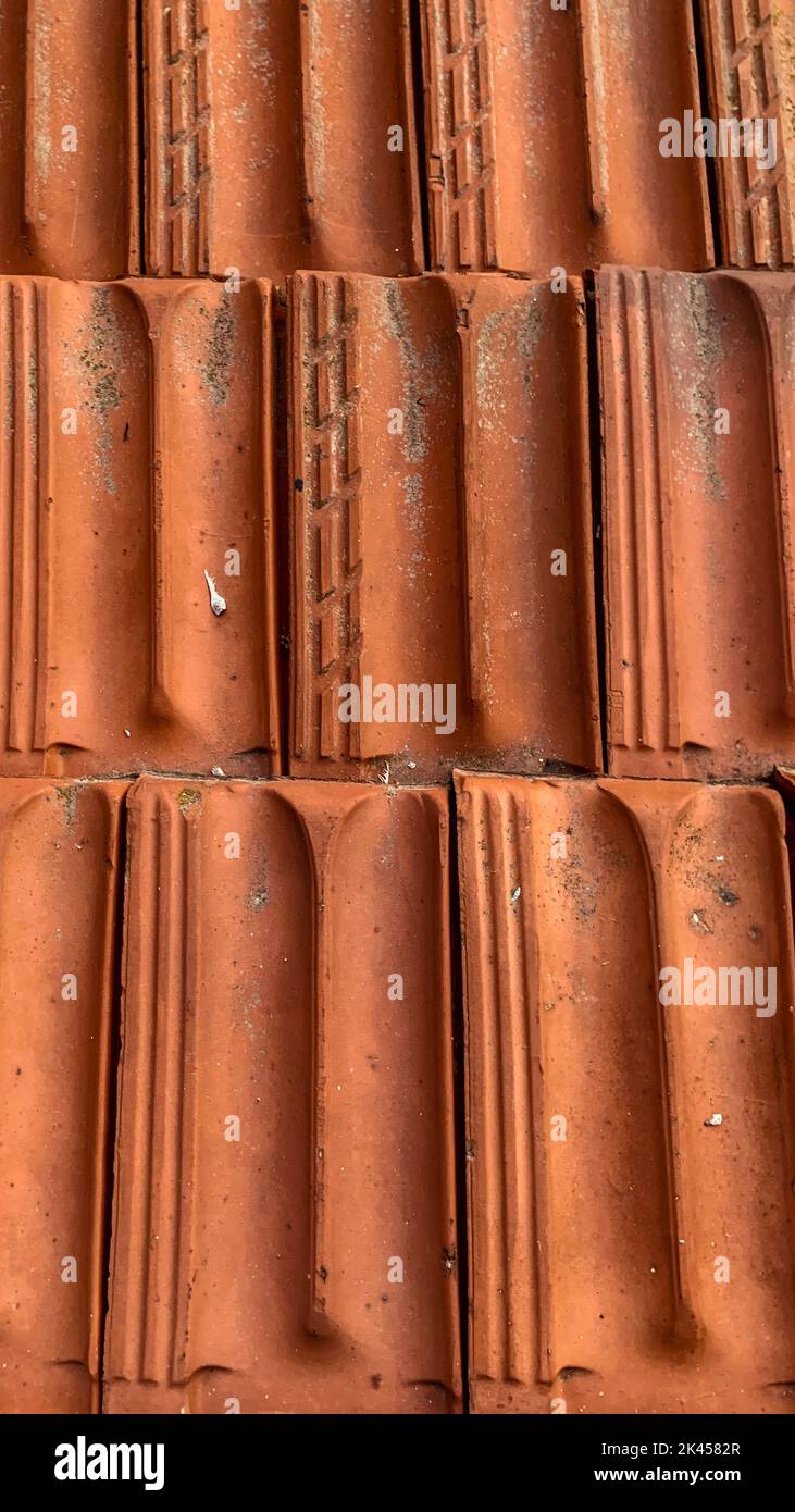A vertical texture of red rock wall Stock Photo - Alamy