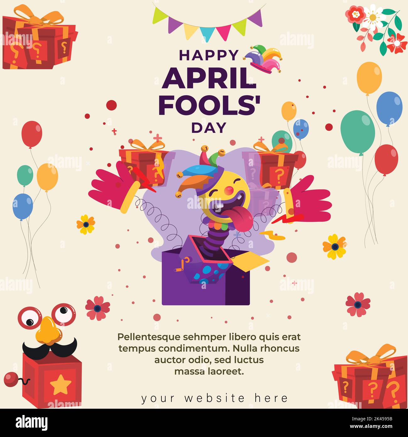 April fool's day Stock Vector Images - Alamy