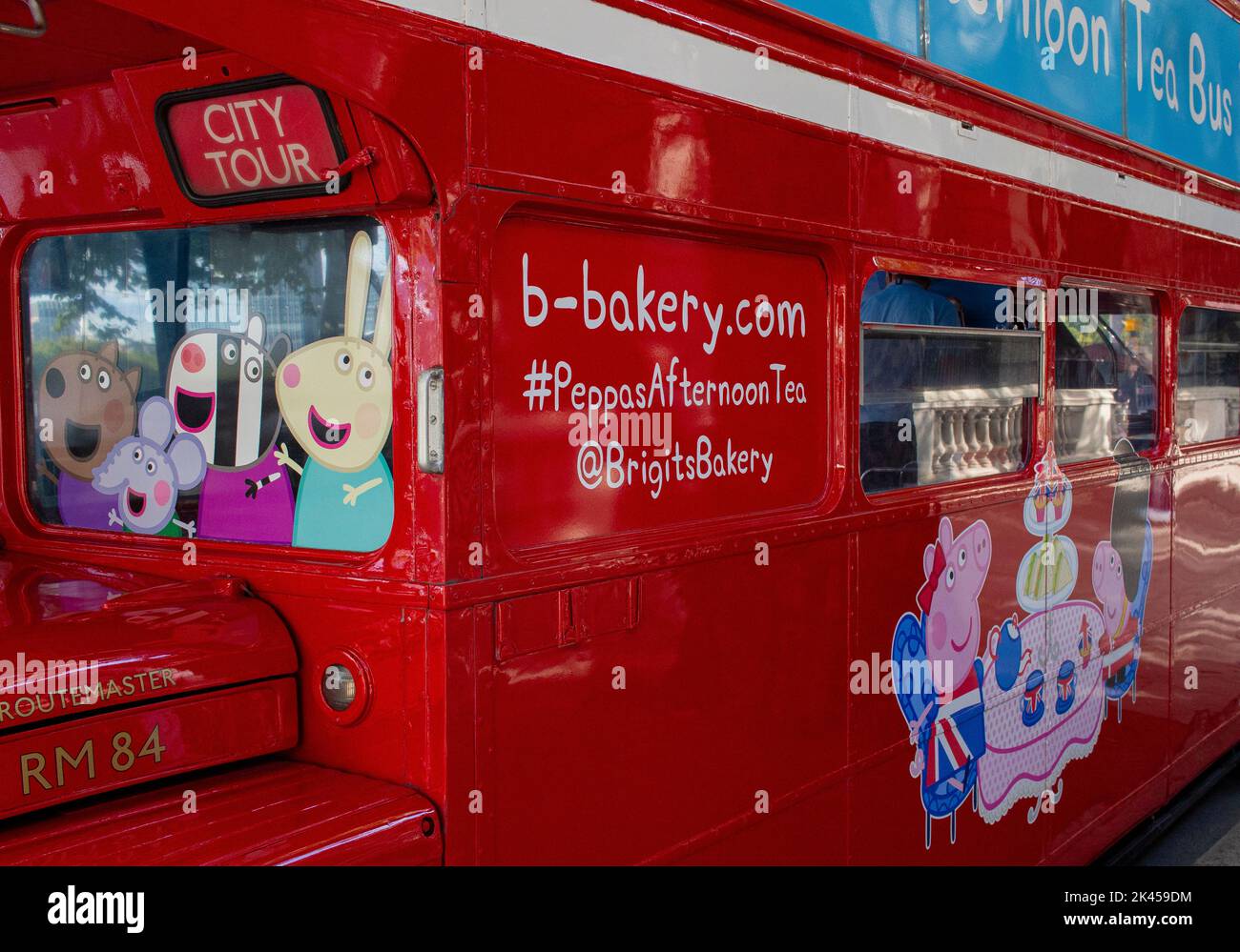Hire red London bus with Peppa Pig theme from B-Bakery (Brigits Bakery ...