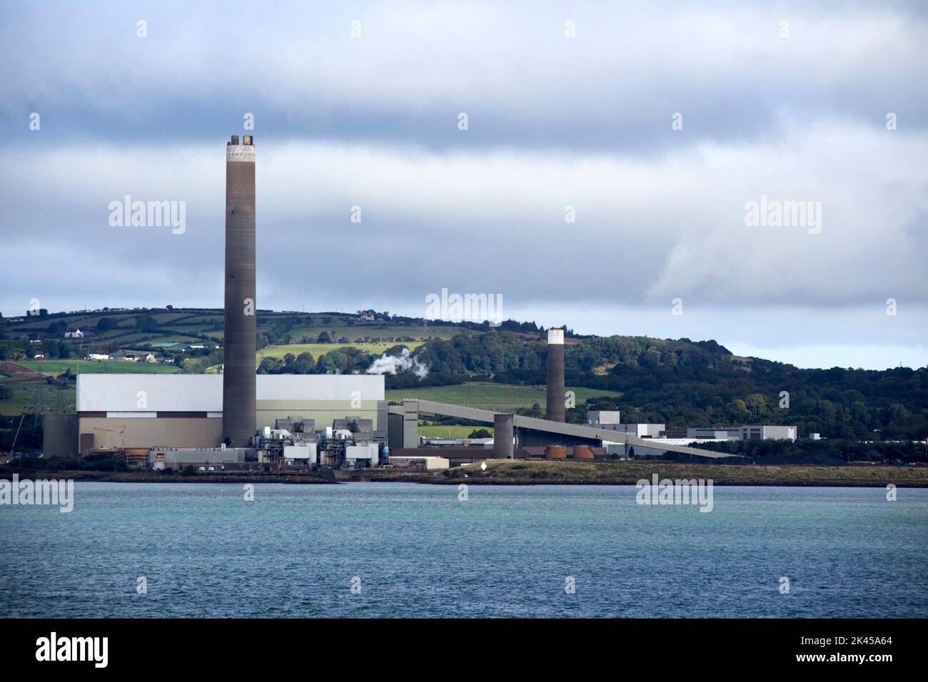 kilroot coal and oil power station on the shores of belfast lough ...