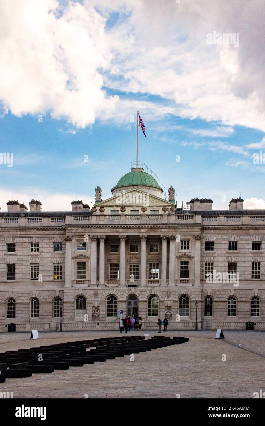 Somerset House, the Strand, London, UK; designed by Sir William ...