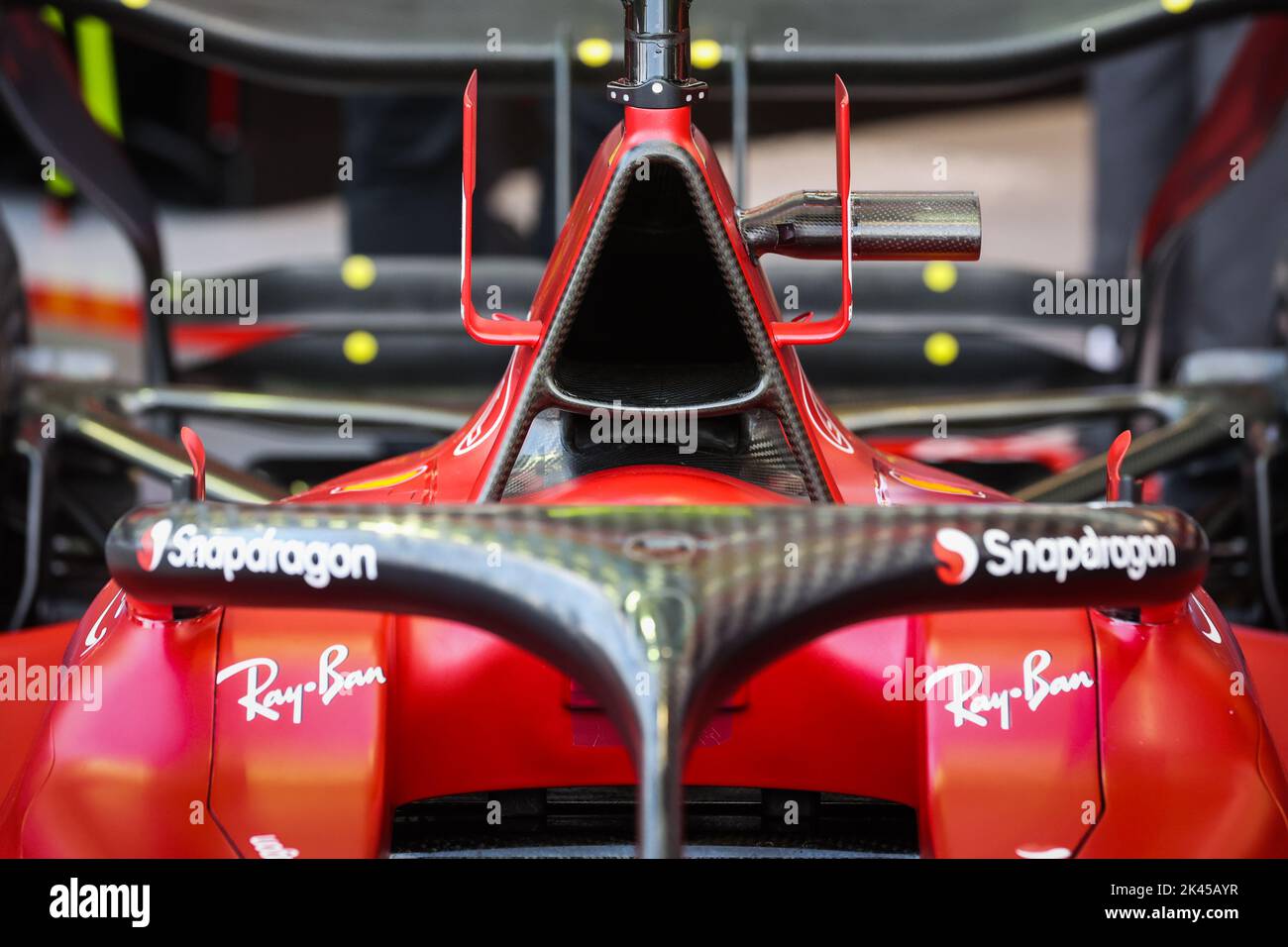 Singapore. 30th Sep, 2022. Singapore, 30/09/2022, air intake Scuderia ...