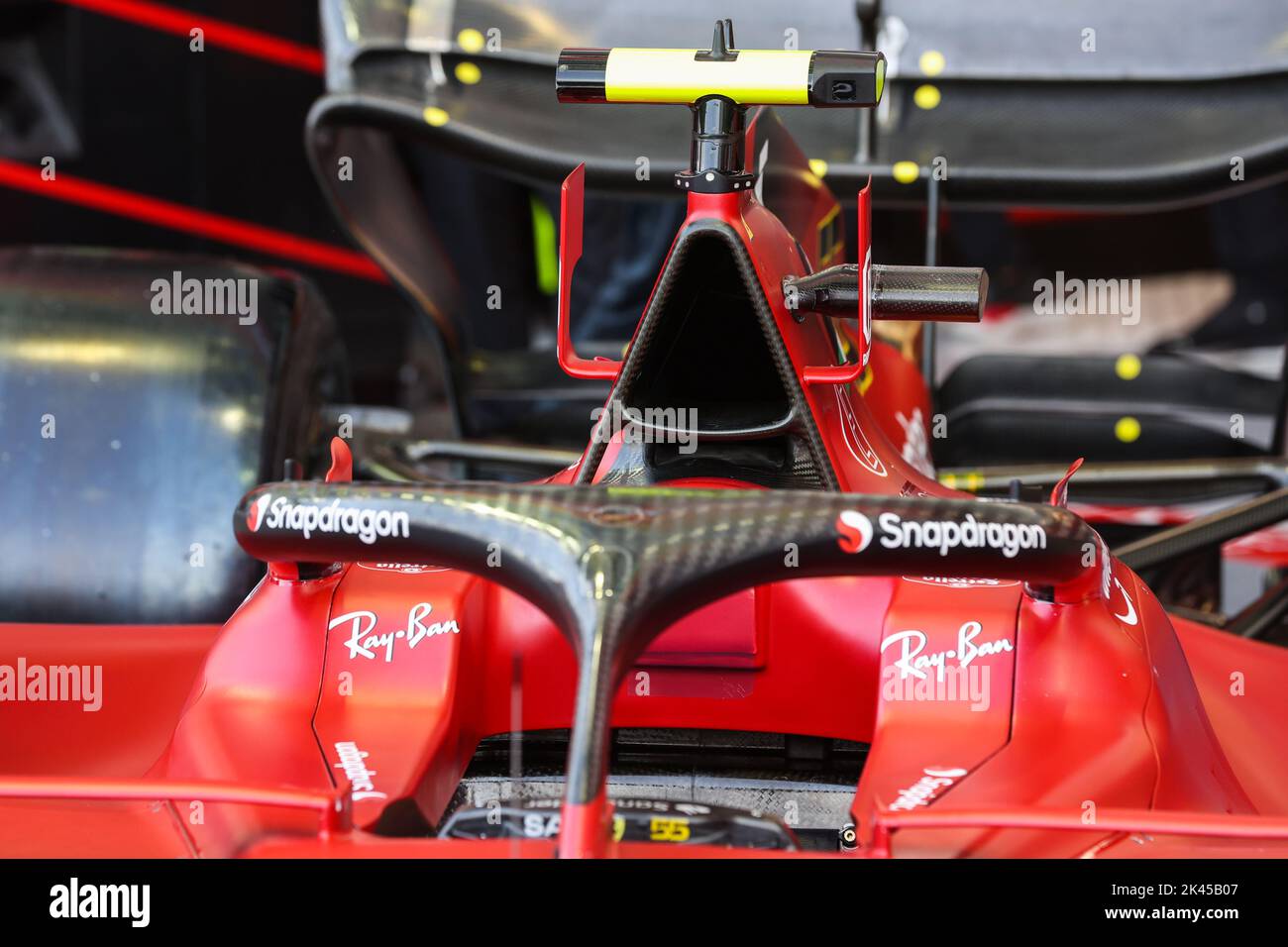 Singapore. 30th Sep, 2022. Singapore, 30/09/2022, air intake Scuderia ...