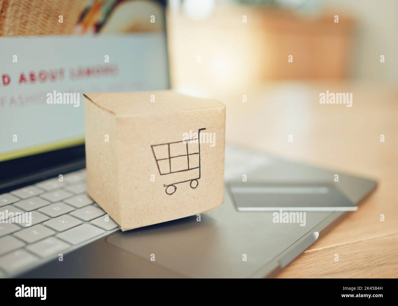 Online shopping, courier service and credit card for delivery ...