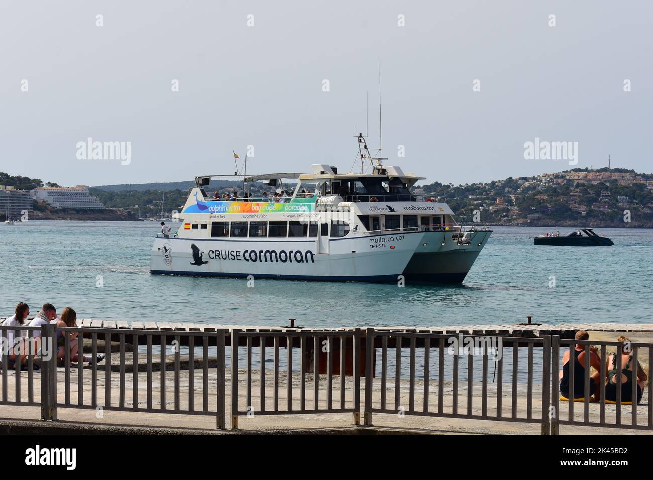 The 'Mallorca Cat' is a catamaran boat provided sea trips and tours and ...