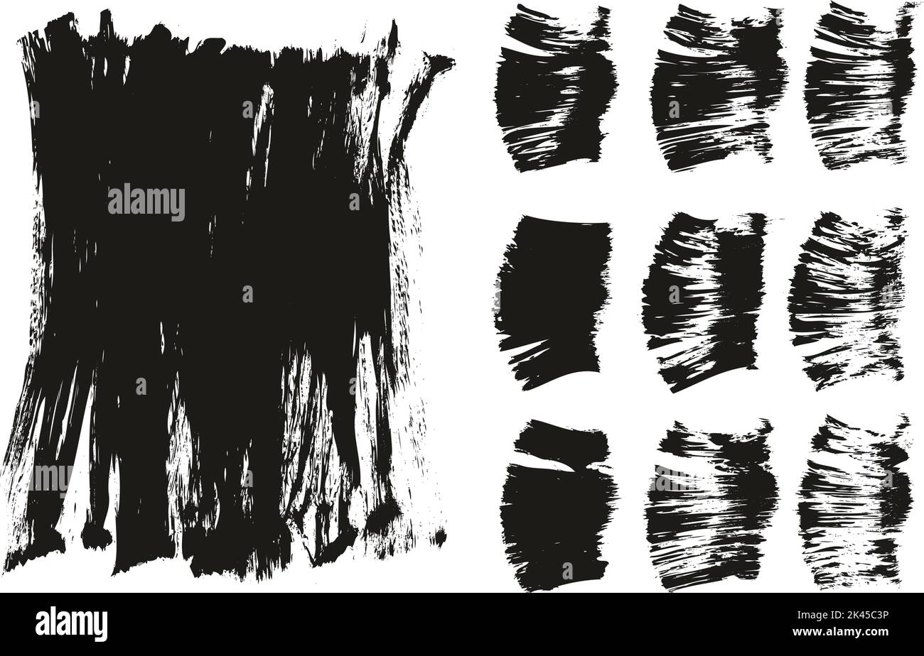 Flat Fan Brush Thick Long Background & Straight Lines Mix High Detail ...