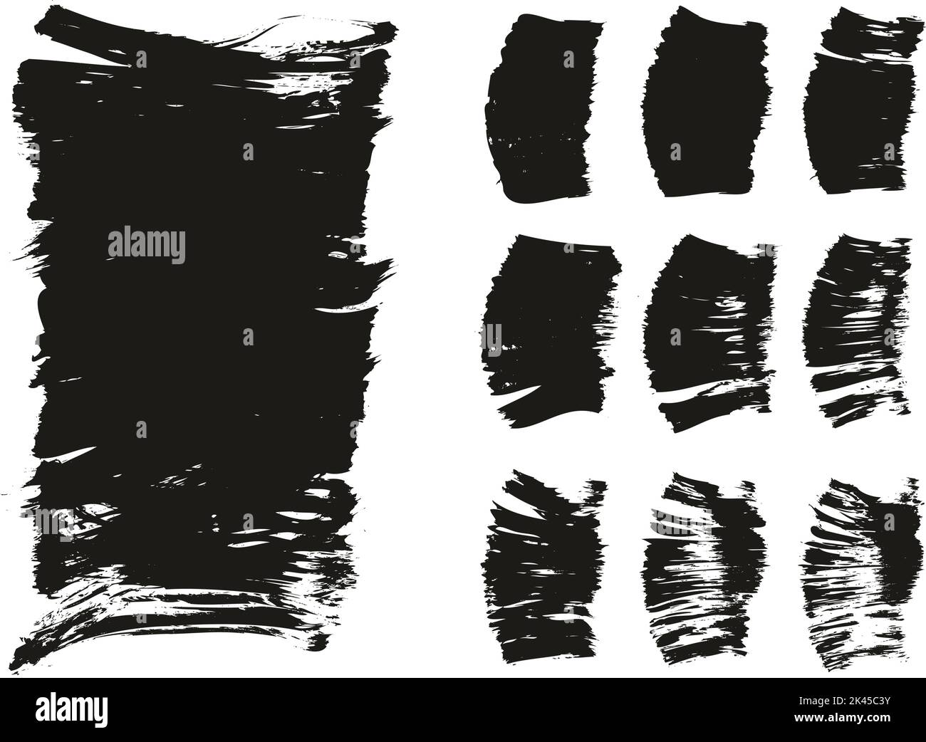 Flat Fan Brush Thick Long Background & Straight Lines Mix High Detail ...