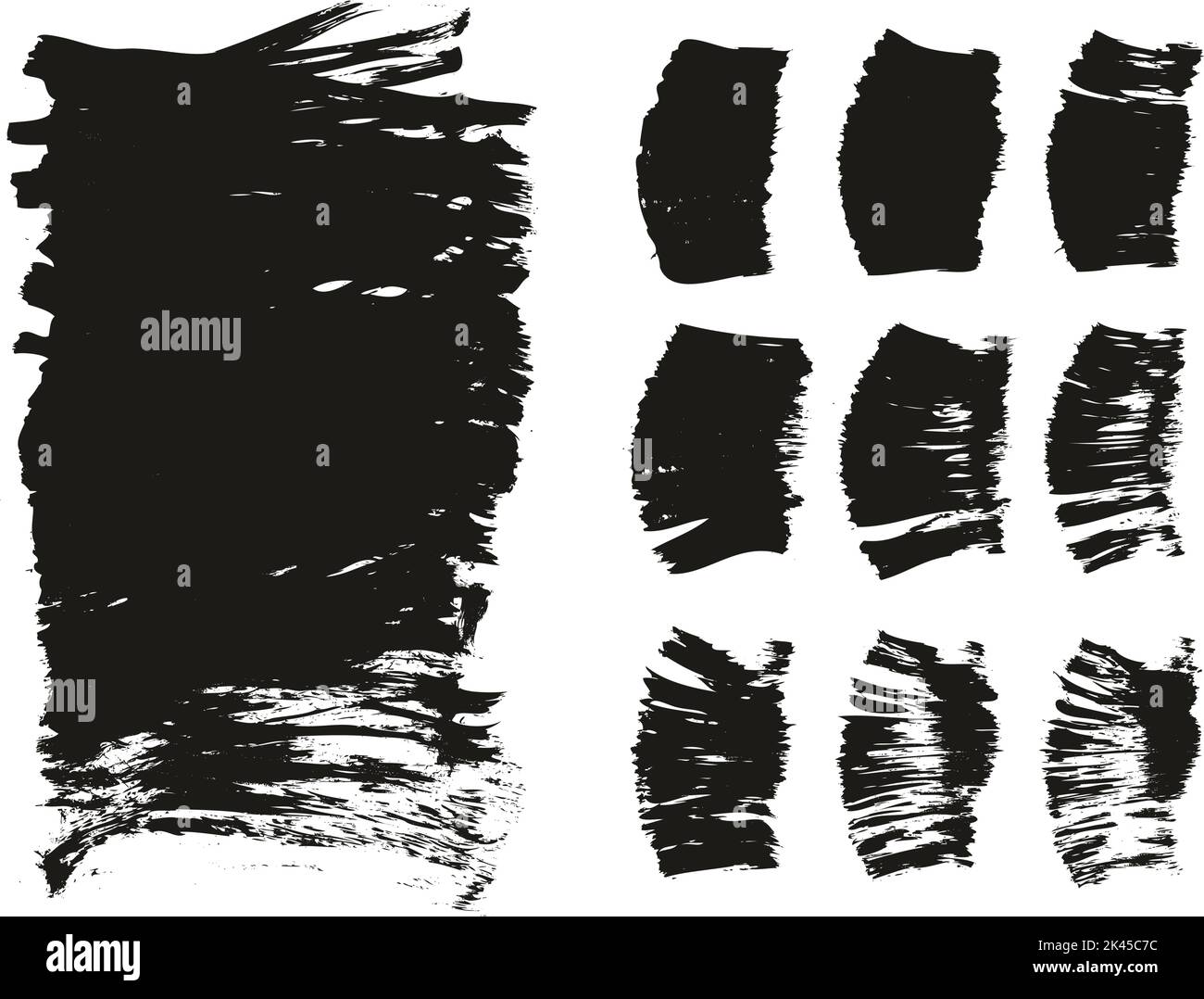 Flat Fan Brush Thick Long Background & Straight Lines Mix High Detail ...