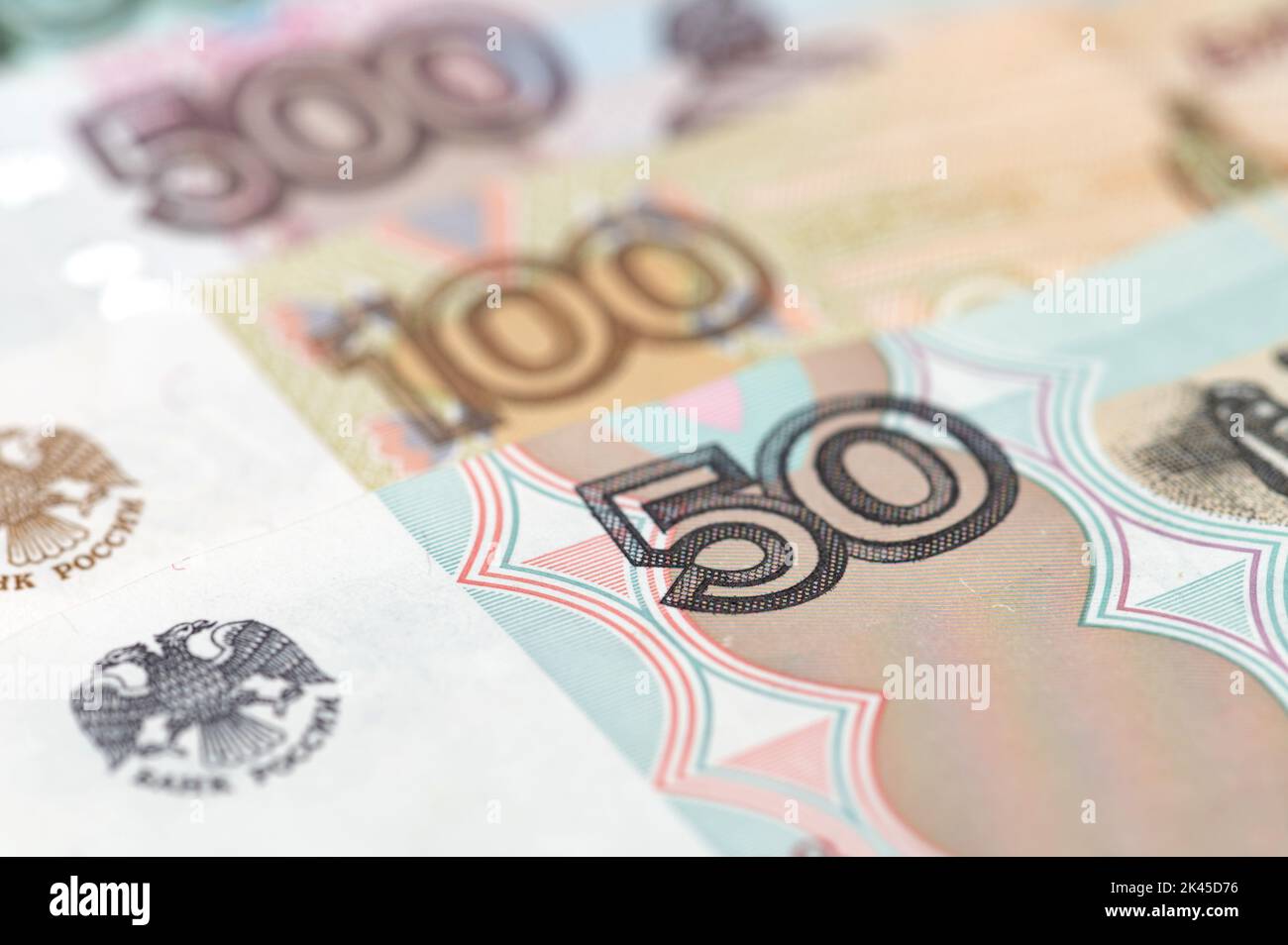 Russian rubles background. Money background and texture. Banknotes of ...