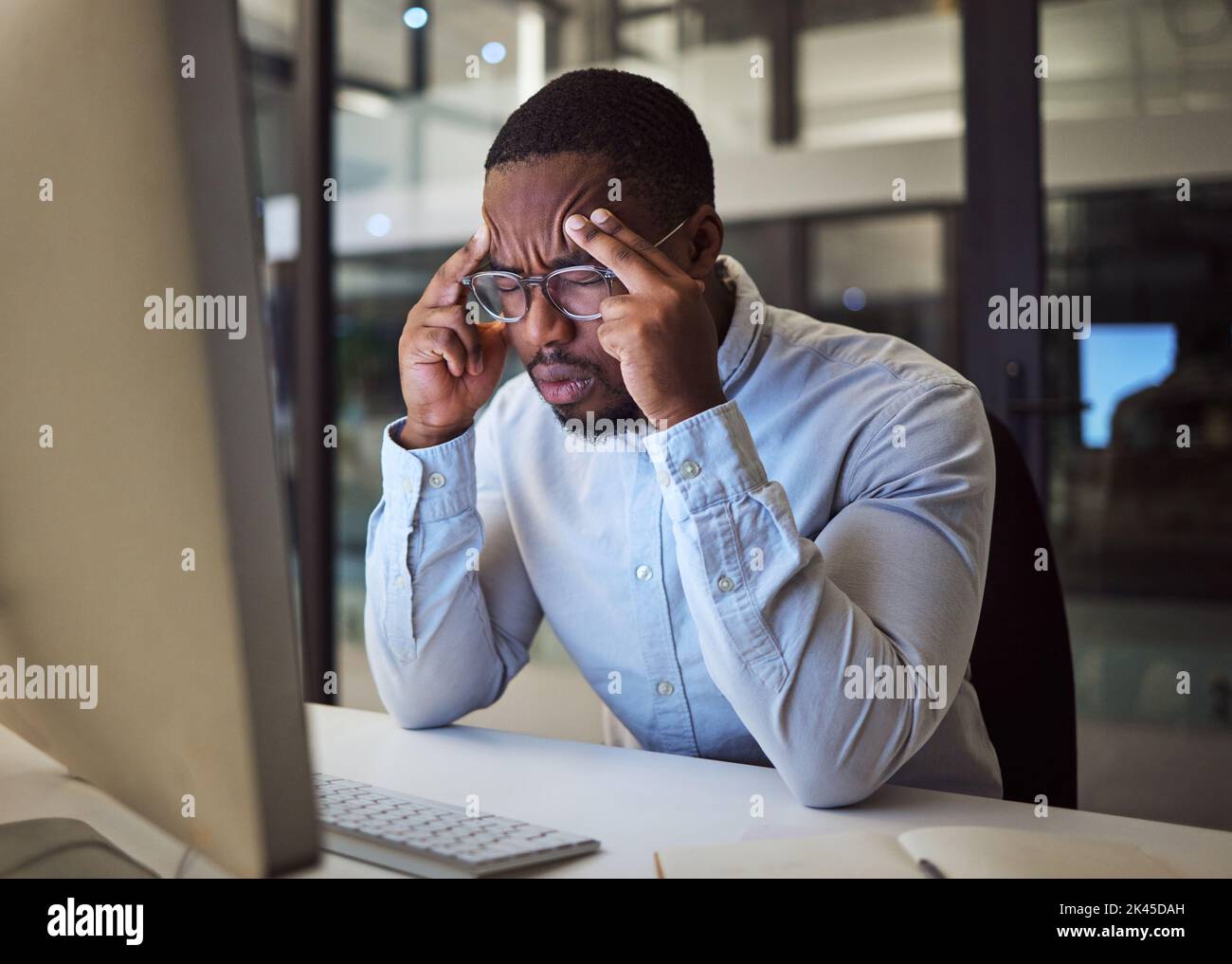 Burnout computer night designer hi-res stock photography and images - Alamy