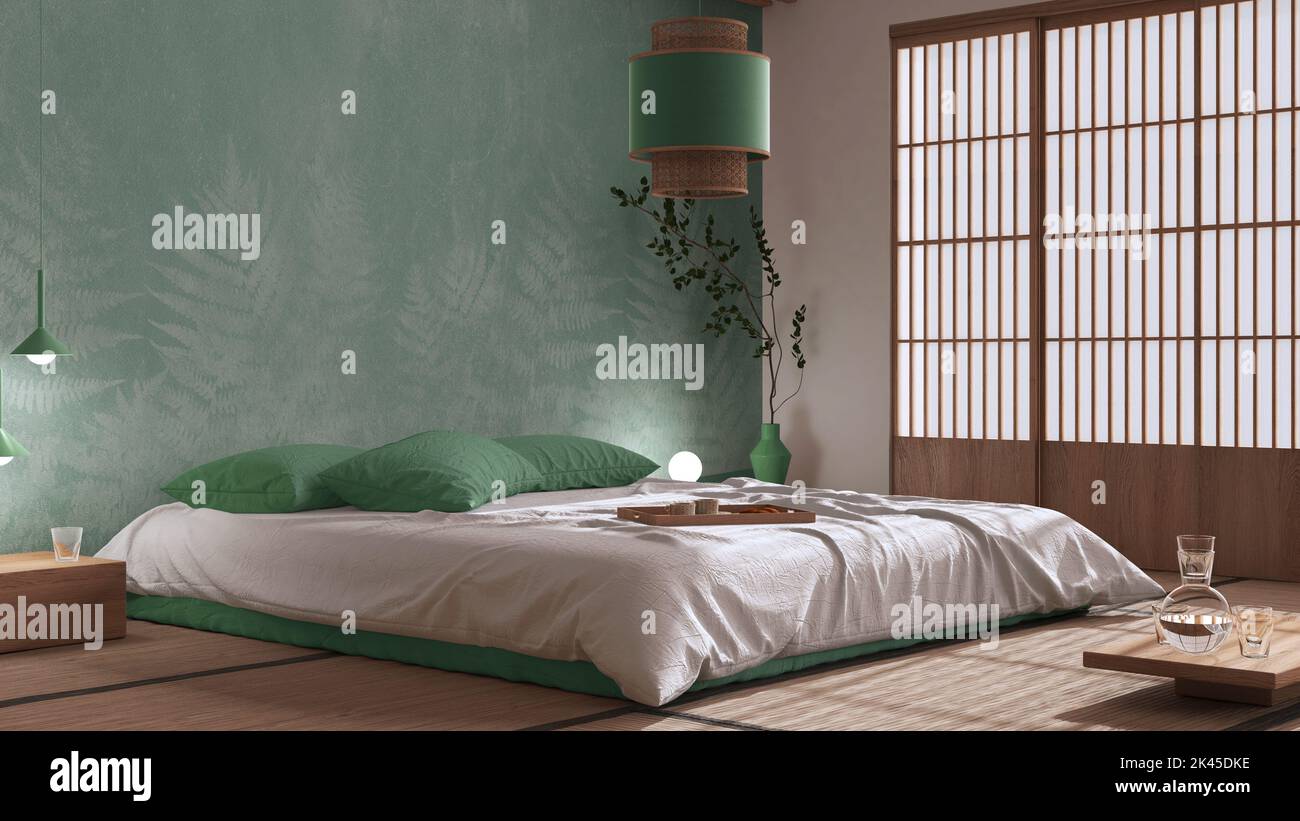 Zen Green Bedroom