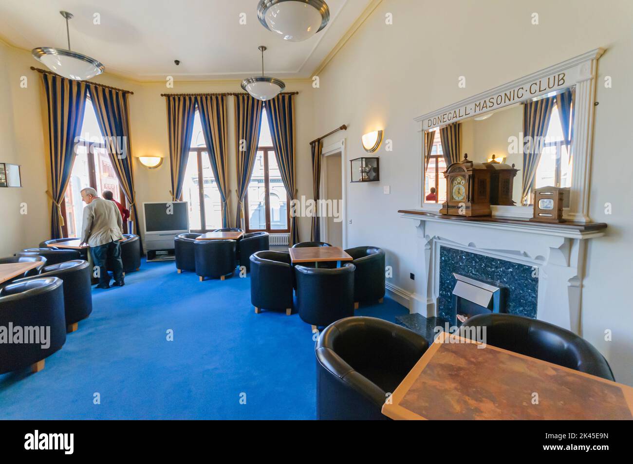 Inside the Donegall Masonic Club, Belfast, Northern Ireland, United ...