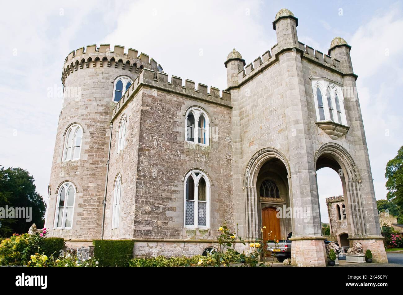 Killymoon Castle, Cookstown, originally built in 1671. Destroyed in a ...