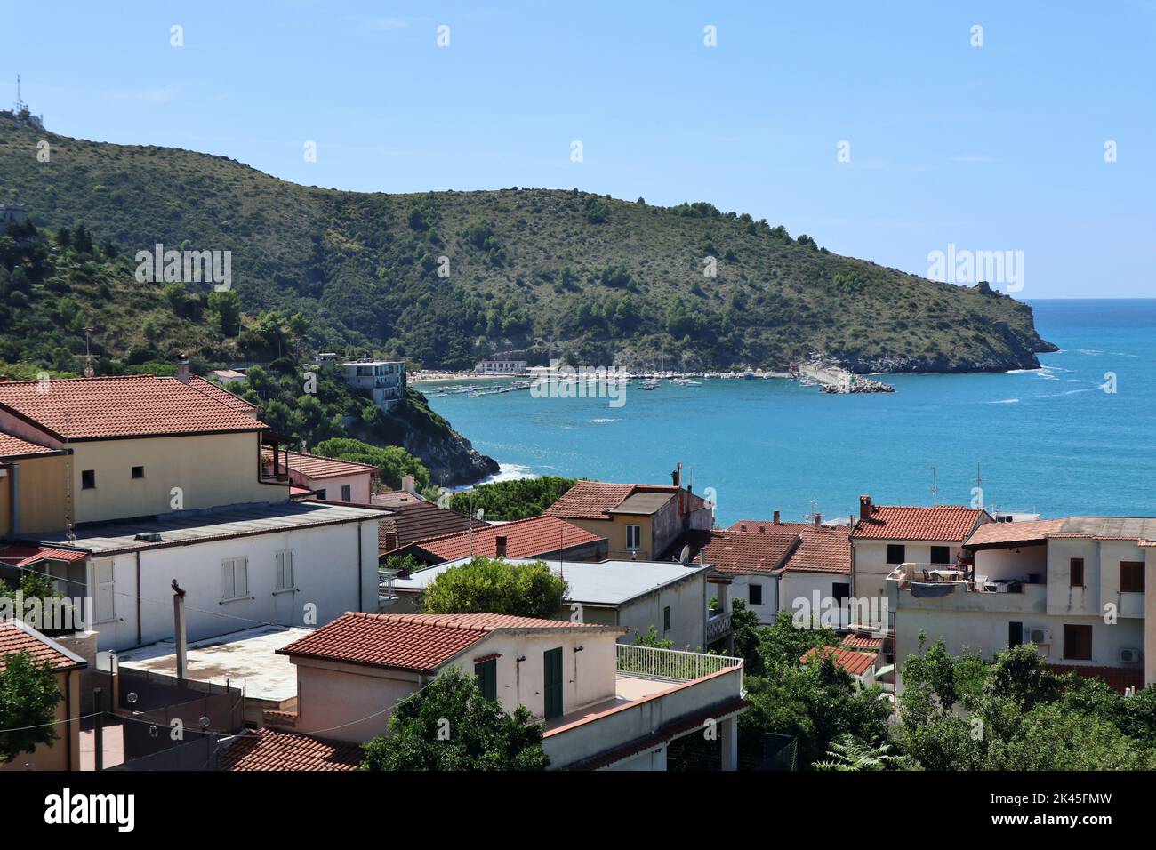 Palinuro - Promontorio di Capo Palinuro dal Bar Santa Caterina Stock ...