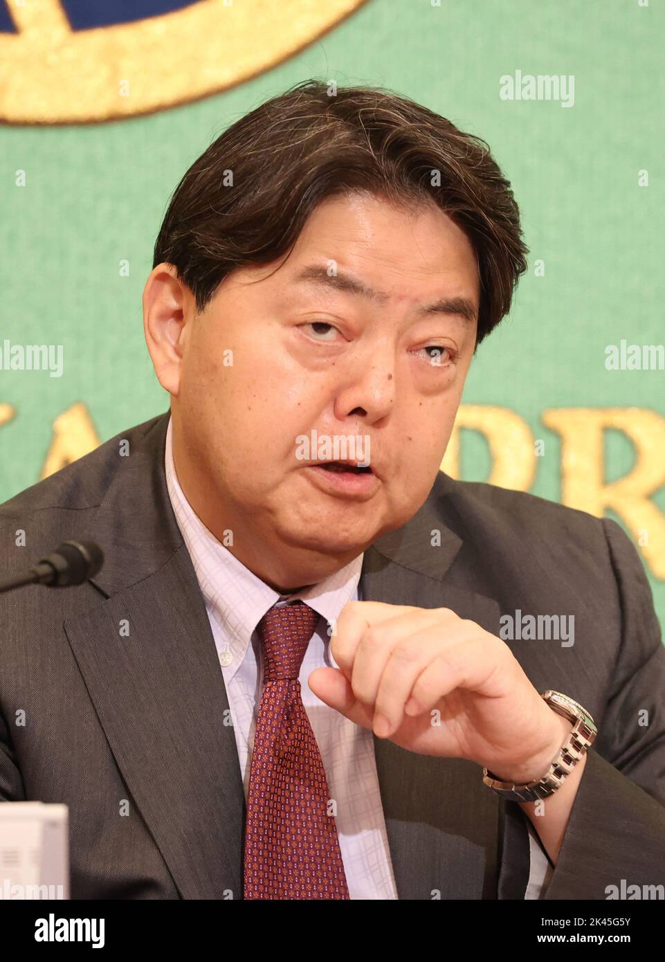 Tokyo, Japan. 30th Sep, 2022. Japanese Foreign Minister Yoshimasa ...