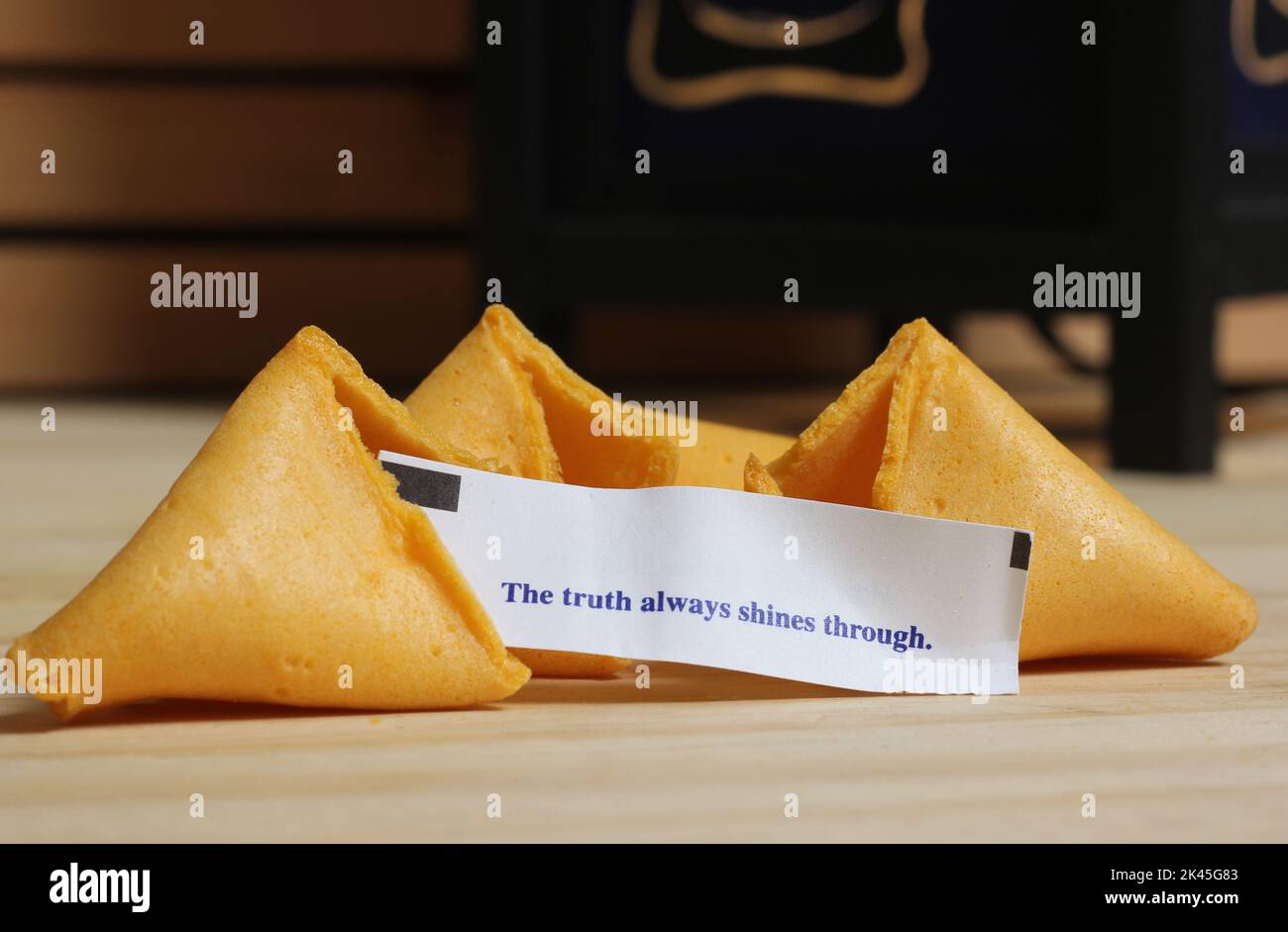 Open Fortune Cookie With Message The truth always shines through ...