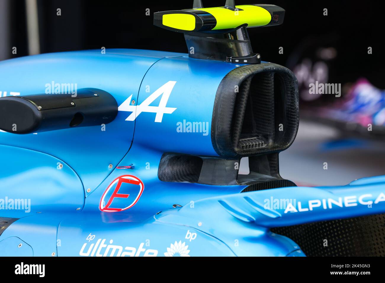 Singapore. 30th Sep, 2022. air intake Alpine F1 Team A522, mechanical ...