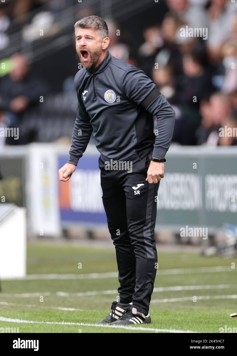 File photo dated 18-09-2022 of St Mirren boss Stephen Robinson, who has ...