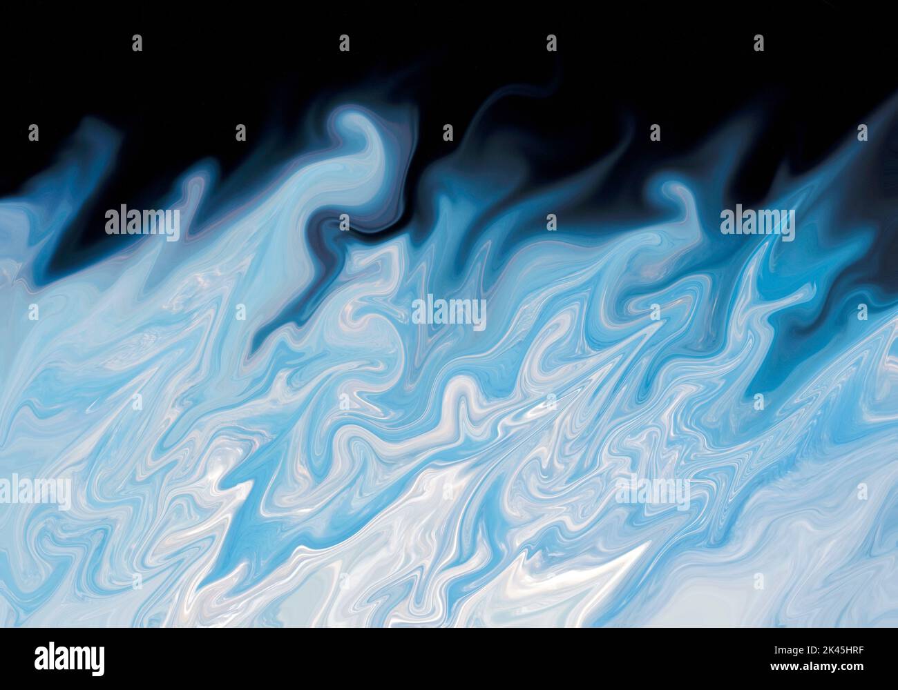 Abstract background texture of liquid fluid light blue flame marble ...