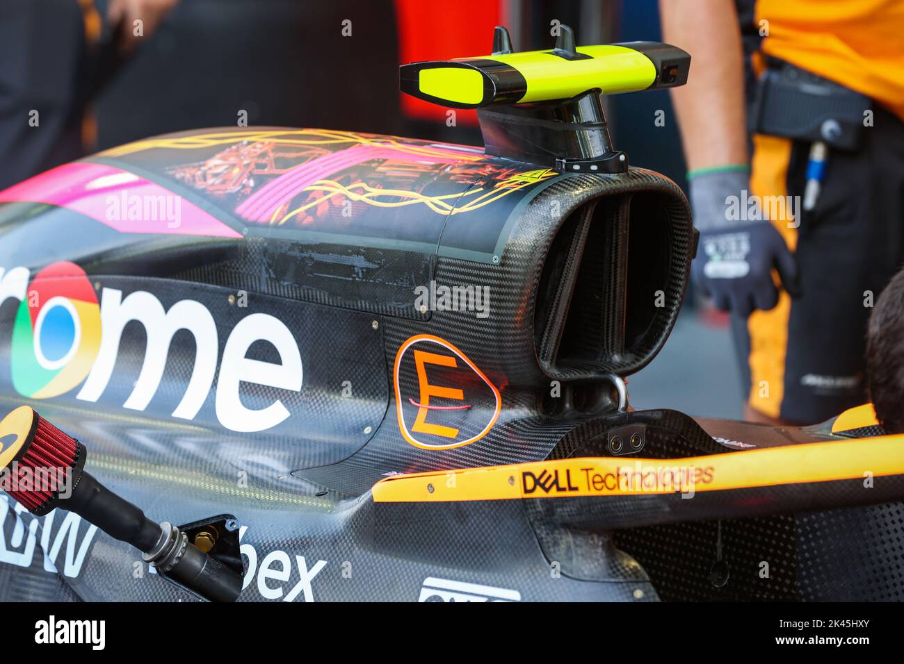Singapore. 30th Sep, 2022. air intake McLaren F1 Team MCL36, mechanical ...
