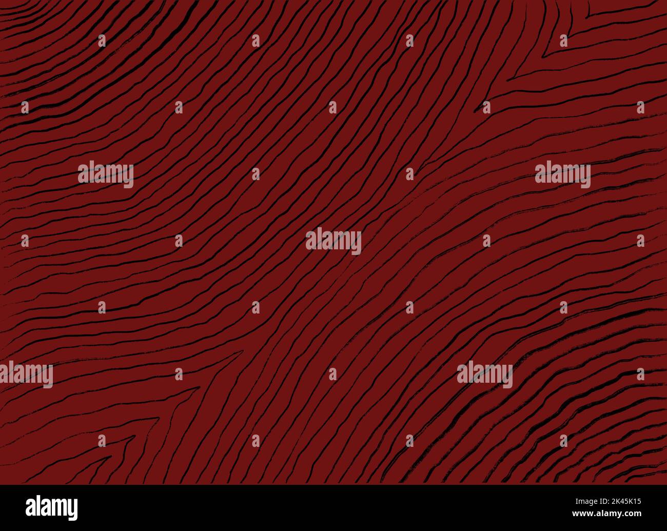 Curved lines hand drawing abstract texture illustration on burgundy ...