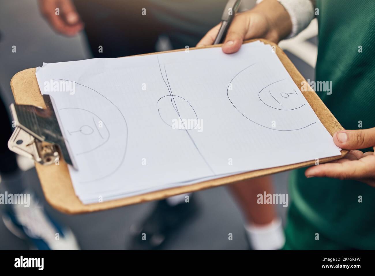 Basketball court floor plan hi-res stock photography and images - Alamy