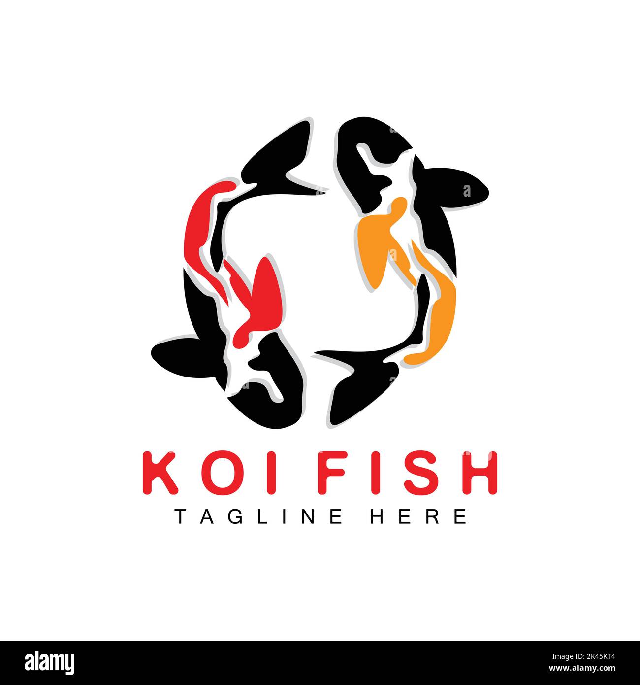 Koi business logo Stock Vector Images - Alamy