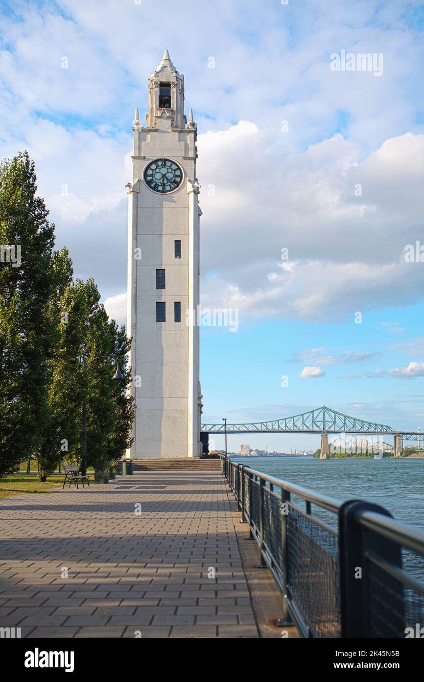 The Montreal Clock Tower, the Sailor's Memorial Clock Stock Photo - Alamy