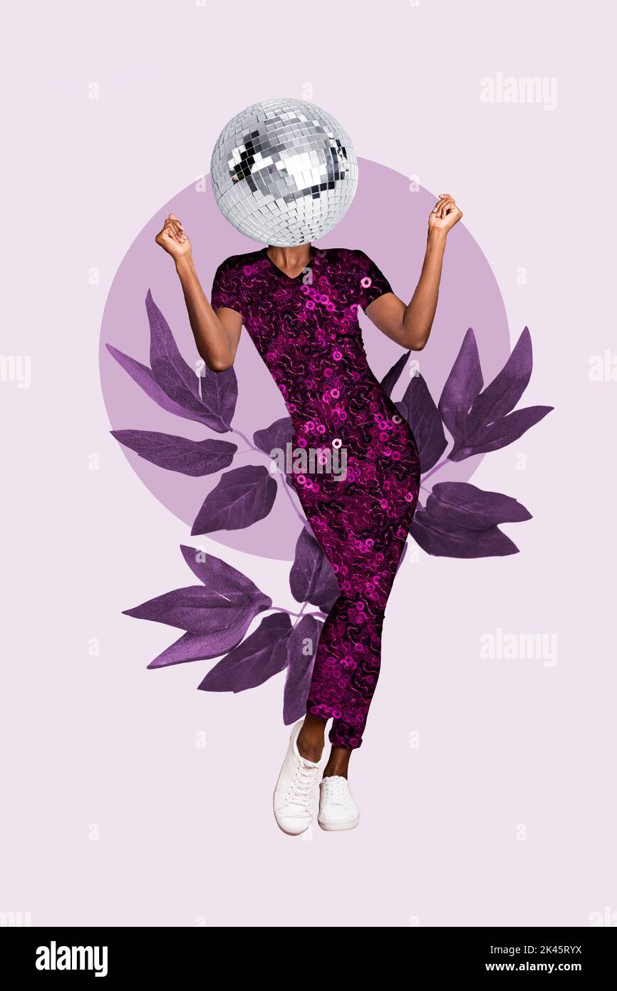 3d Retro Abstract Creative Artwork Template Collage Of Elegant Woman