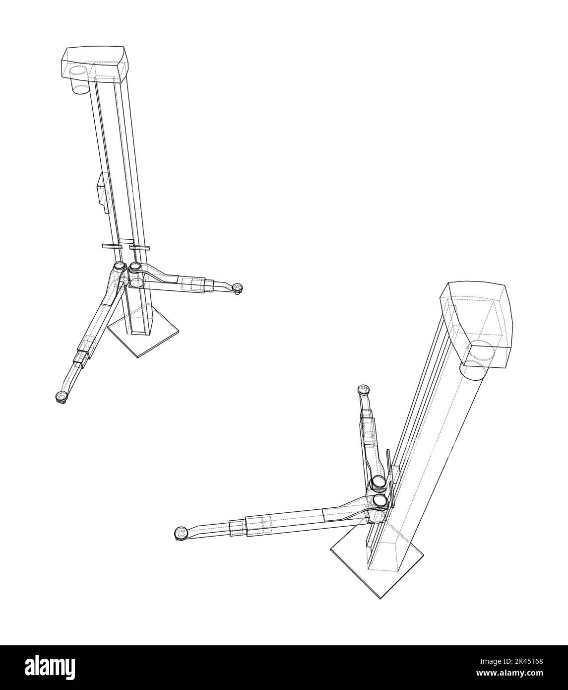 Car lift stand tower. Vector Stock Vector Image & Art - Alamy