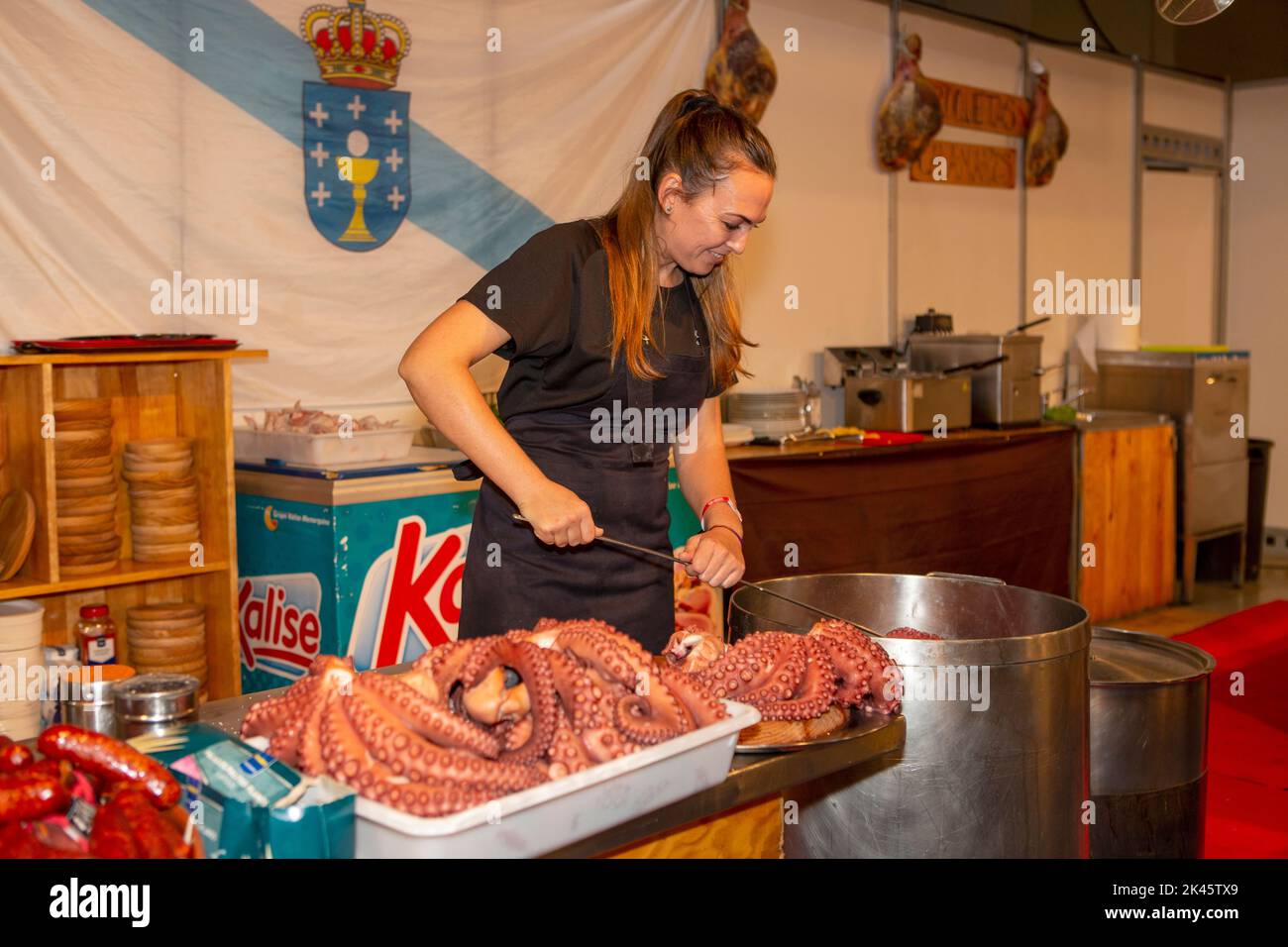 Alicante spain 23-09-2022. mediterranean gastronomic fair Galician food ...