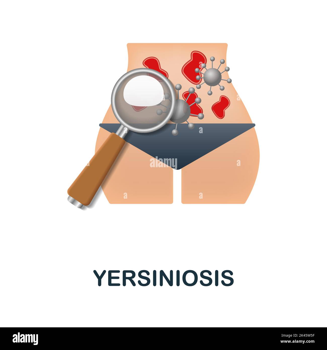 Yersiniosis icon. 3d illustration from deseases collection. Creative ... Yersiniosis icon. 3d illustration from deseases collection. Creative ...