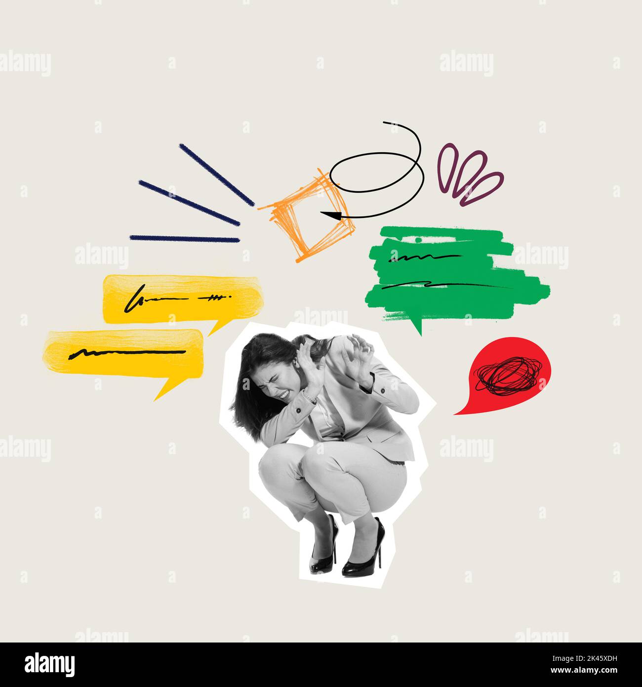 Negative comment woman hi-res stock photography and images - Alamy