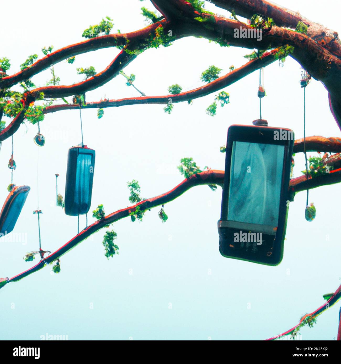 France, Paris on 26/09/2022. Digital illustration of a smartphone ...
