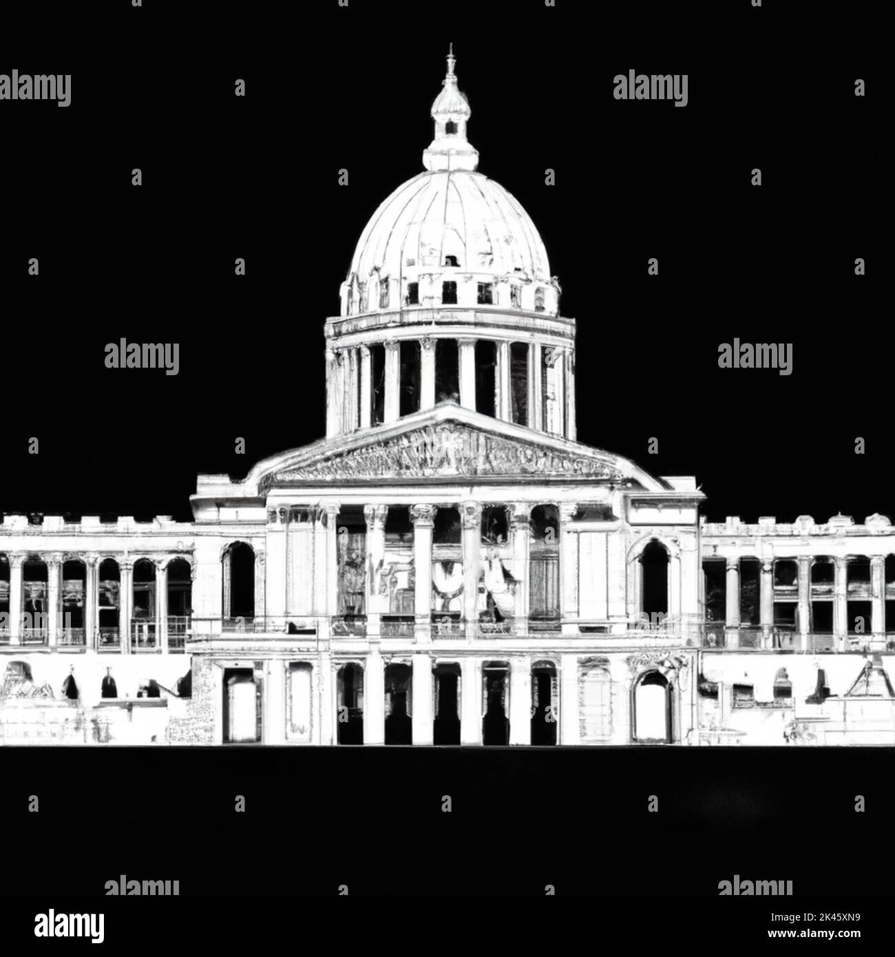 France, Paris on 26/09/2022. Digital illustration of the United States ...