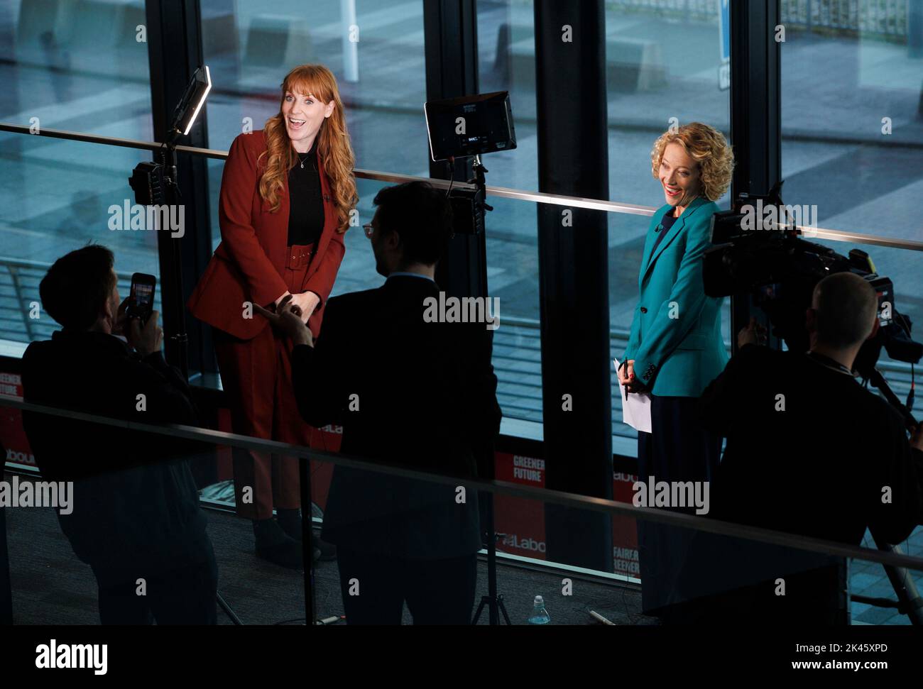 Deputy Labour Leader, Angela Rayner, is interviewed by Cathy Newman for ...