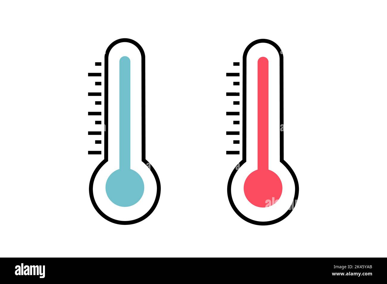 Thermometer icon on white background vector illustration Stock Vector ...