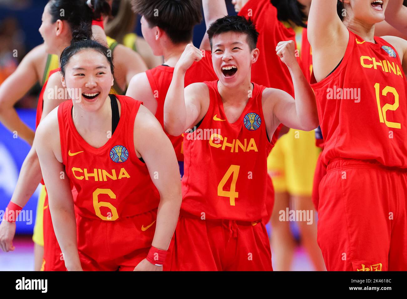Sydney, Australia, 30 September, 2022. Tongtong Wu of China and Yuan Li ...